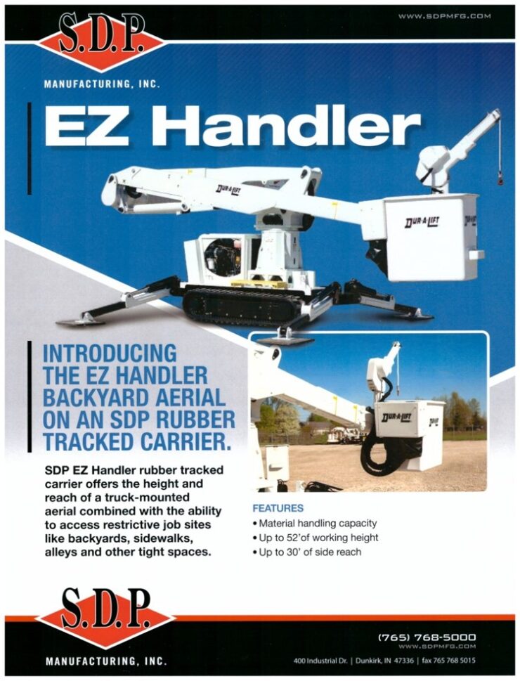 EZ HANDLER BACKYARD AERIAL / DUR-A-LIFT - Bucket Trucks and Towing ...